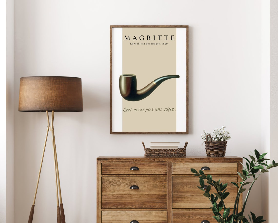 René Magritte La Trahison Des Images 1929 Gallery Print | Etsy