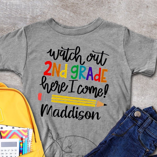 2nd Grade Shirt - Etsy