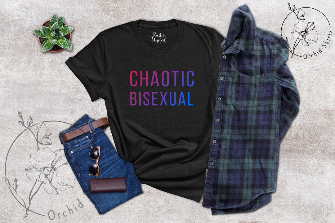 Pride Shirts, Chaotic Bisexual Tee Shirt, Funny LGBT Shirts, Love is ...