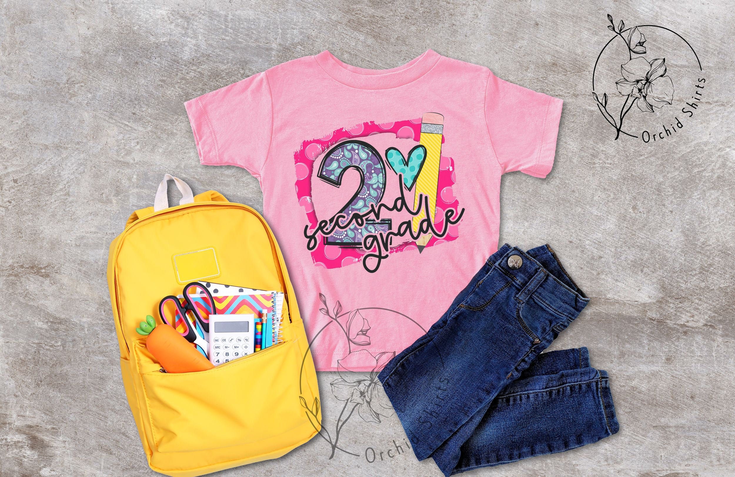 2nd Grade Shirt, Second Grade T-shirt, Second Grade First Day of School ...