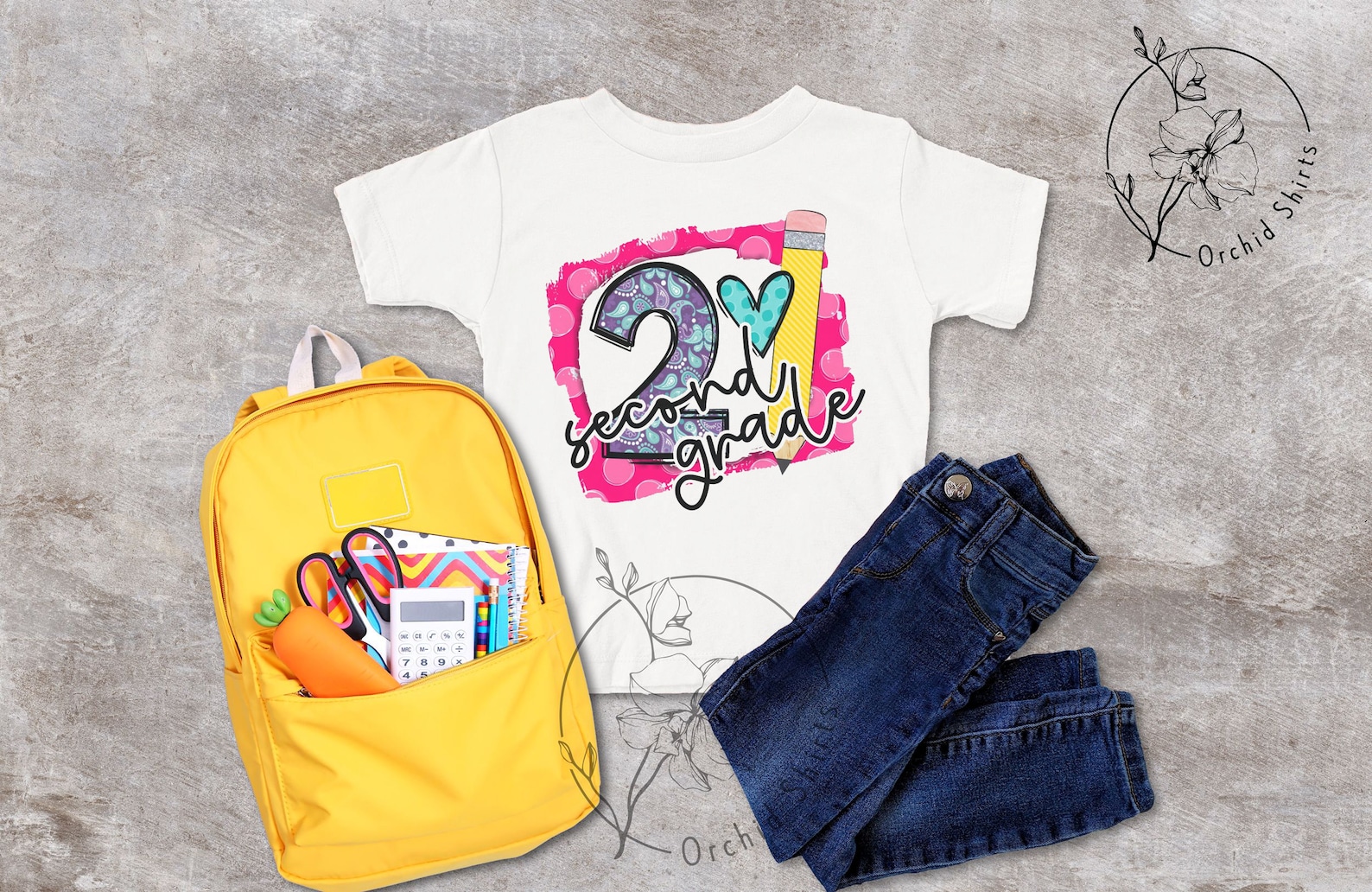 2nd Grade Shirt, Second Grade T-shirt, Second Grade First Day of School ...
