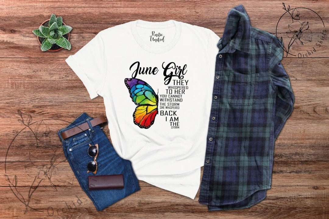 June Girl Shirt, Cute Birthday Gift for Girls and Women, June Birthday ...