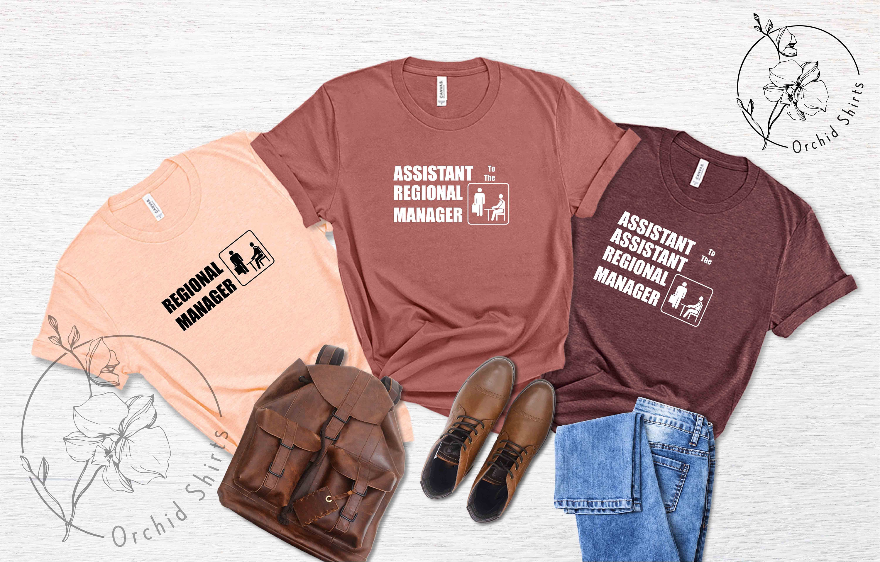 Regional Manager and Assistant to the Regional Manager Shirt - Etsy