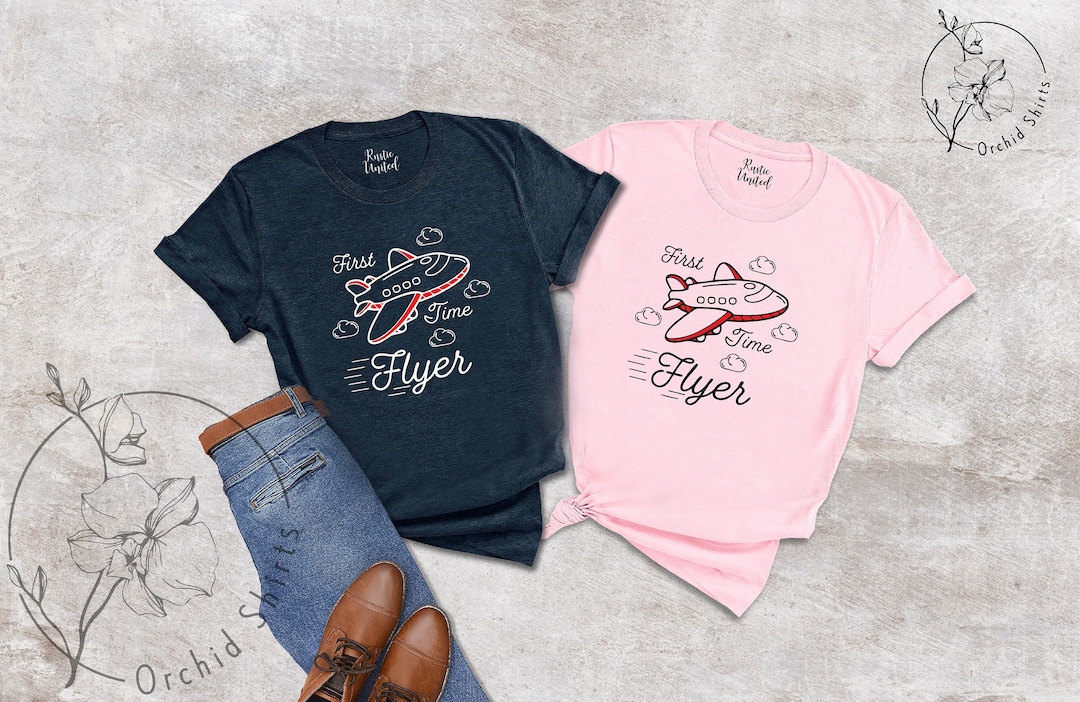 First Time Flyer Shirt,first Airplane Ride Tee,airplane Gift,1st Time ...