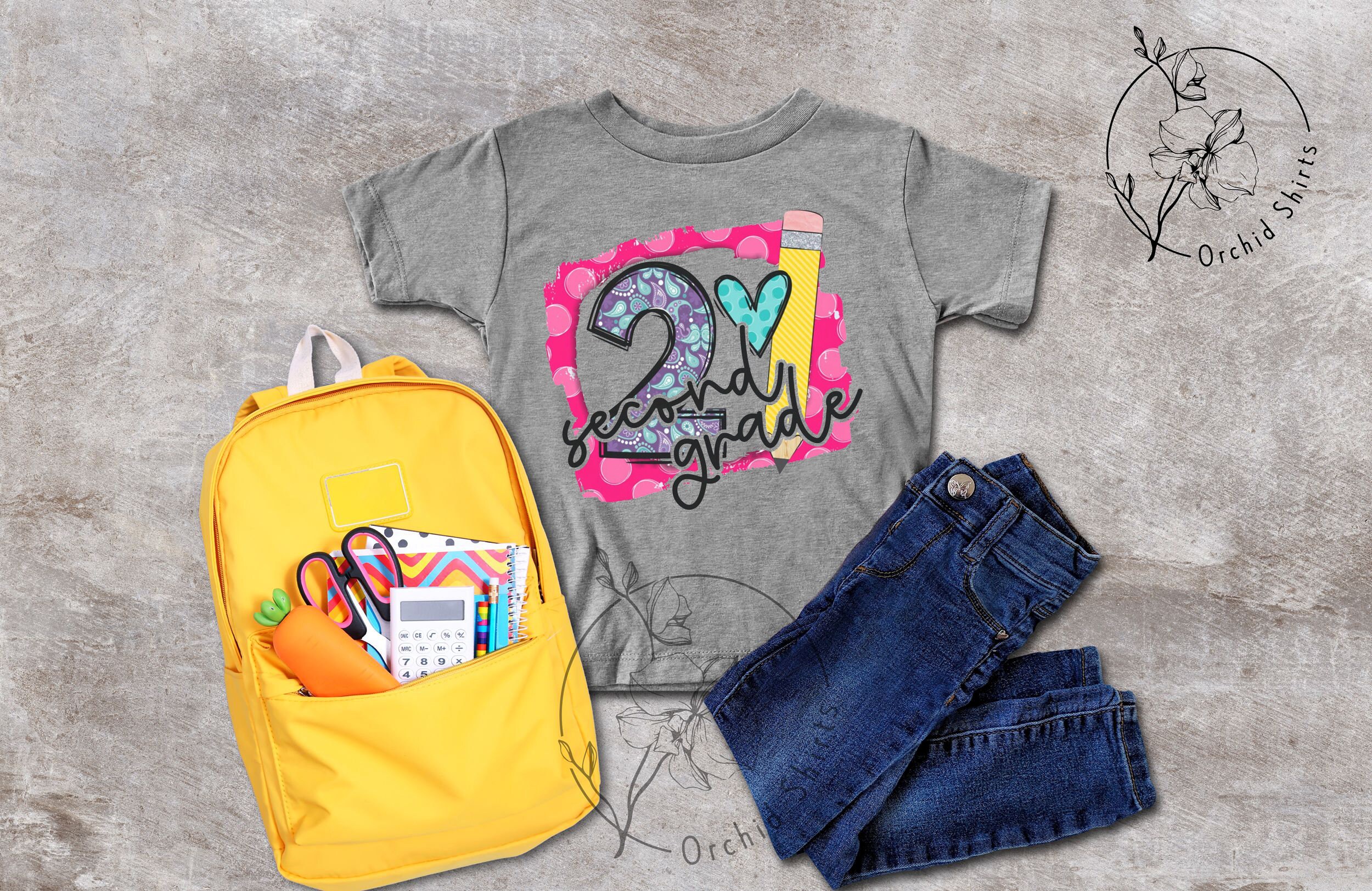 2nd Grade Shirt Second Grade T-shirt Second Grade First Day | Etsy