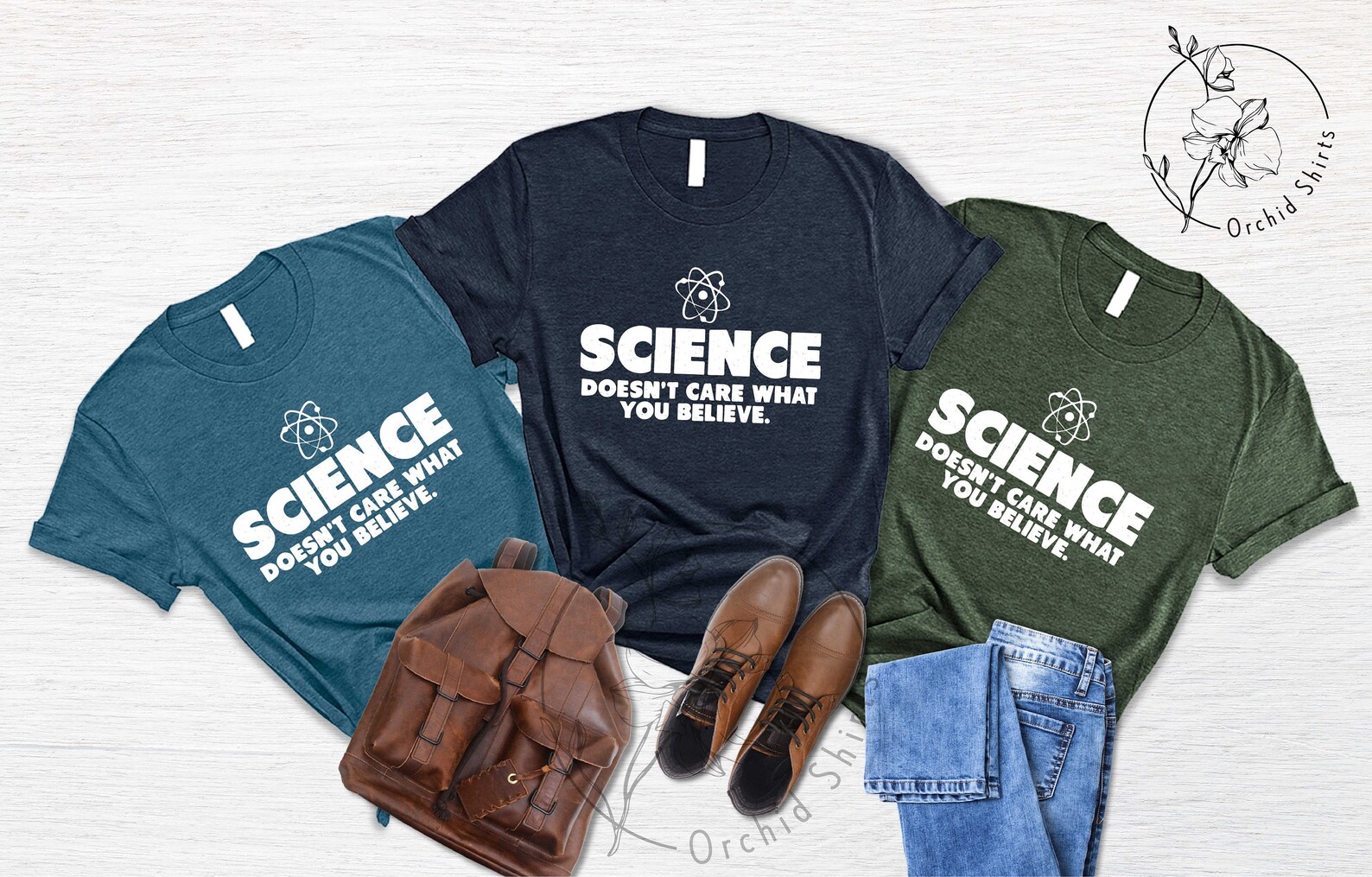 Science Quote Science Tshirt Science Doesn't Believe | Etsy
