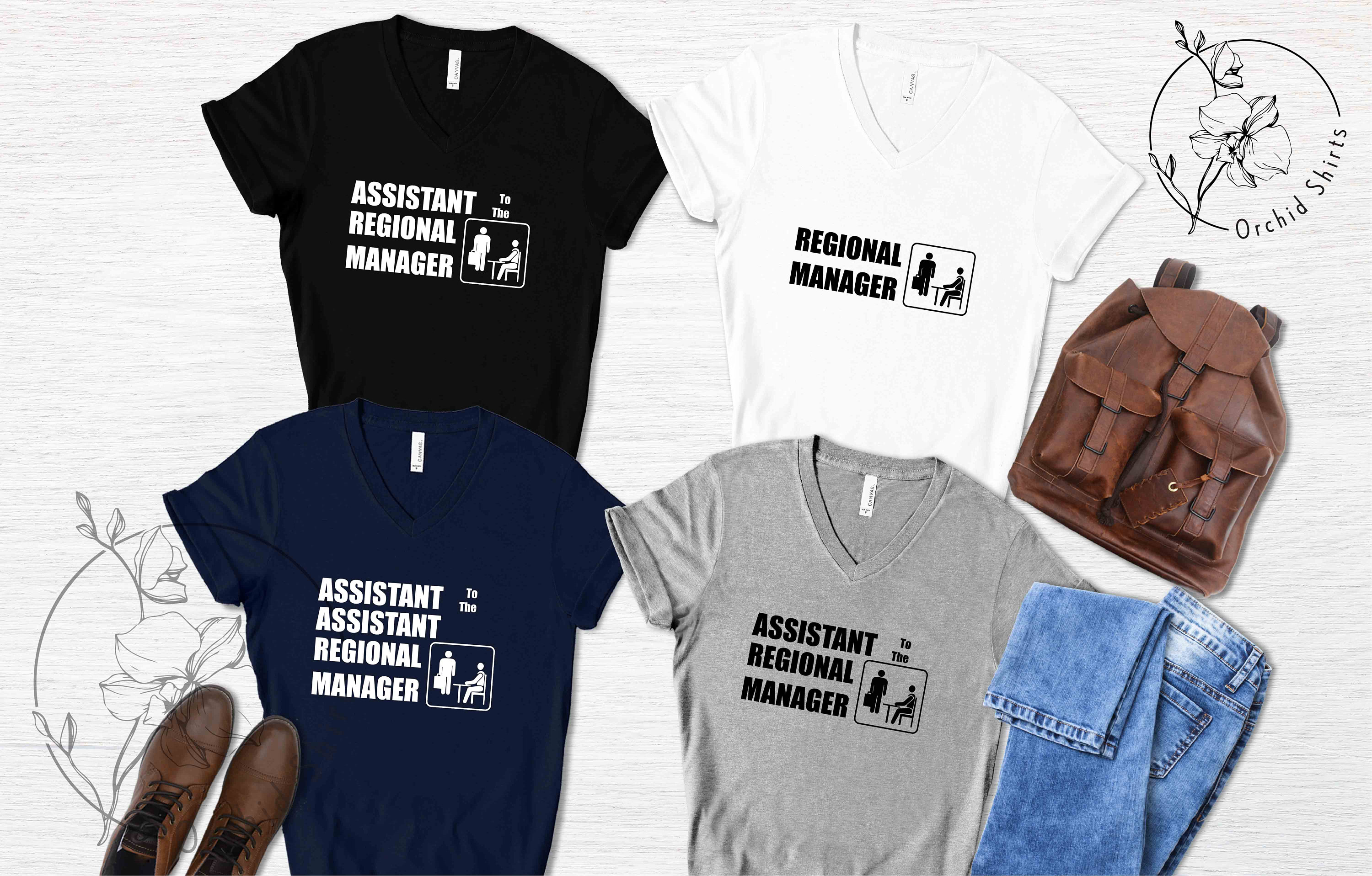 Regional Manager and Assistant to the Regional Manager Shirt - Etsy