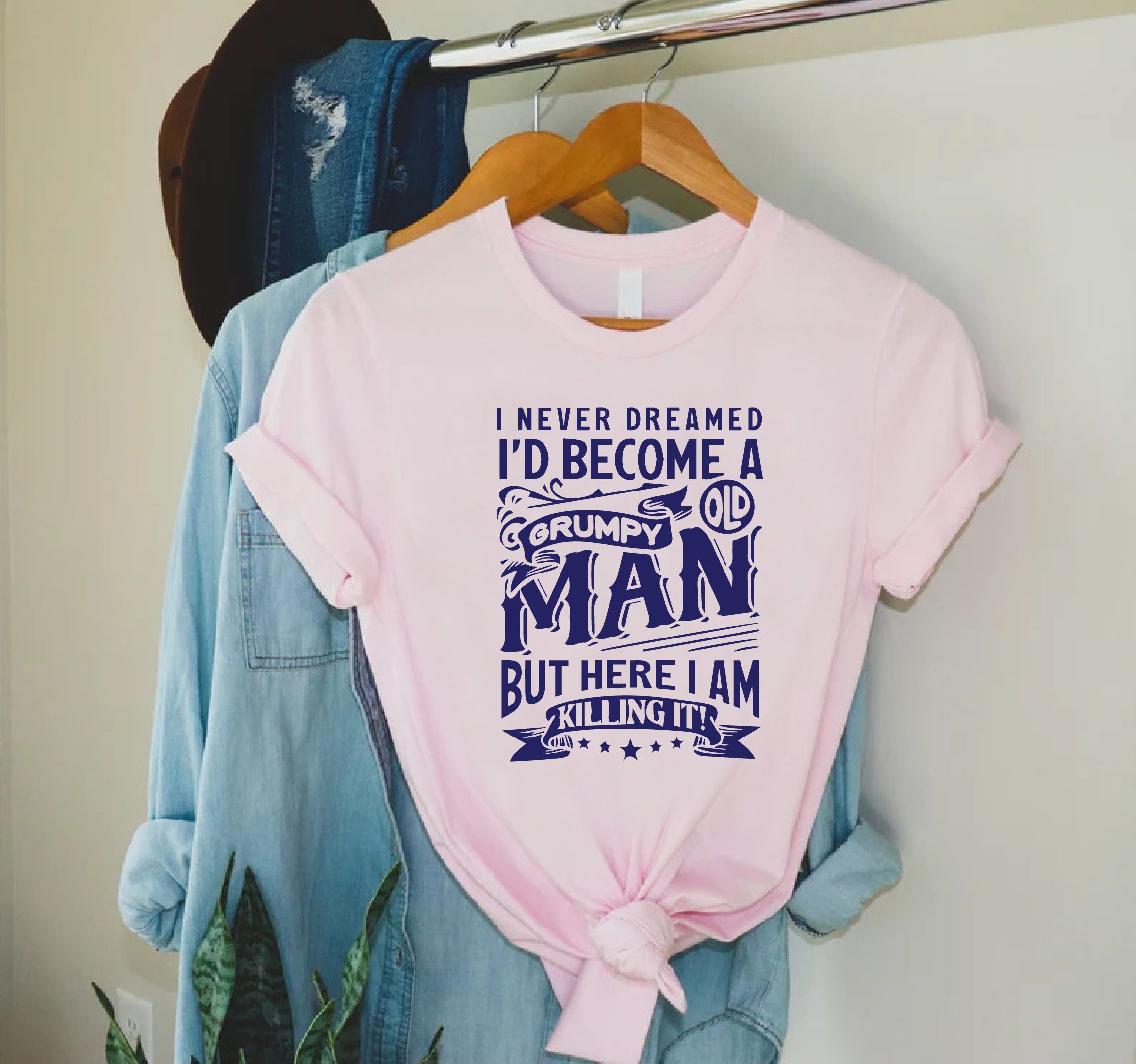 Grumpy Old Man Gift Tee,birthday Shirt Men,aged Perfectly Shirts,funny ...