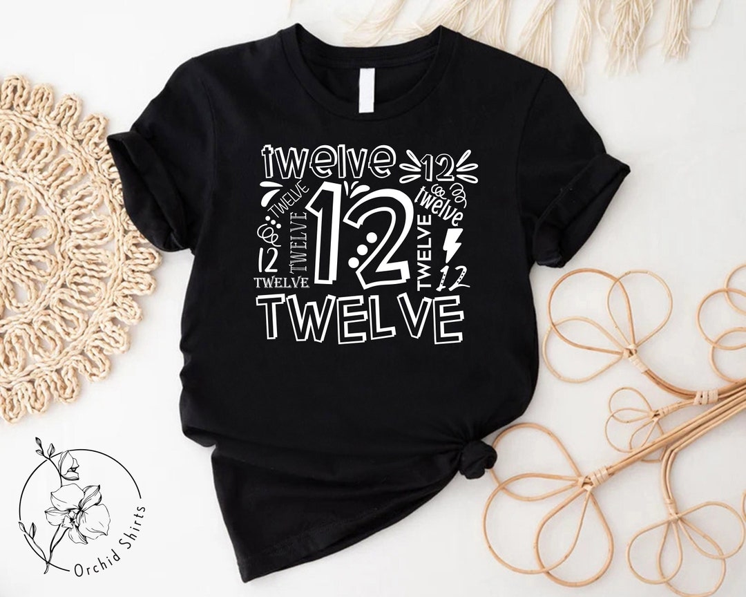 12th Birthday Shirt,twelfth Birthday Gifts,girls Birthday Shirt ...