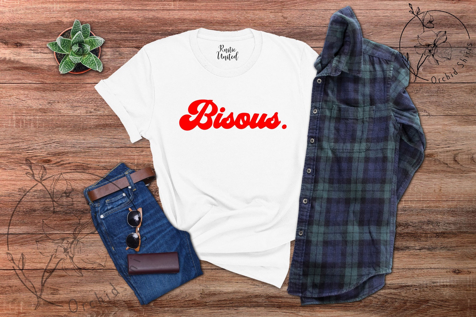 Bisous Shirt French Shirt Women Gift for Women French Gifts - Etsy