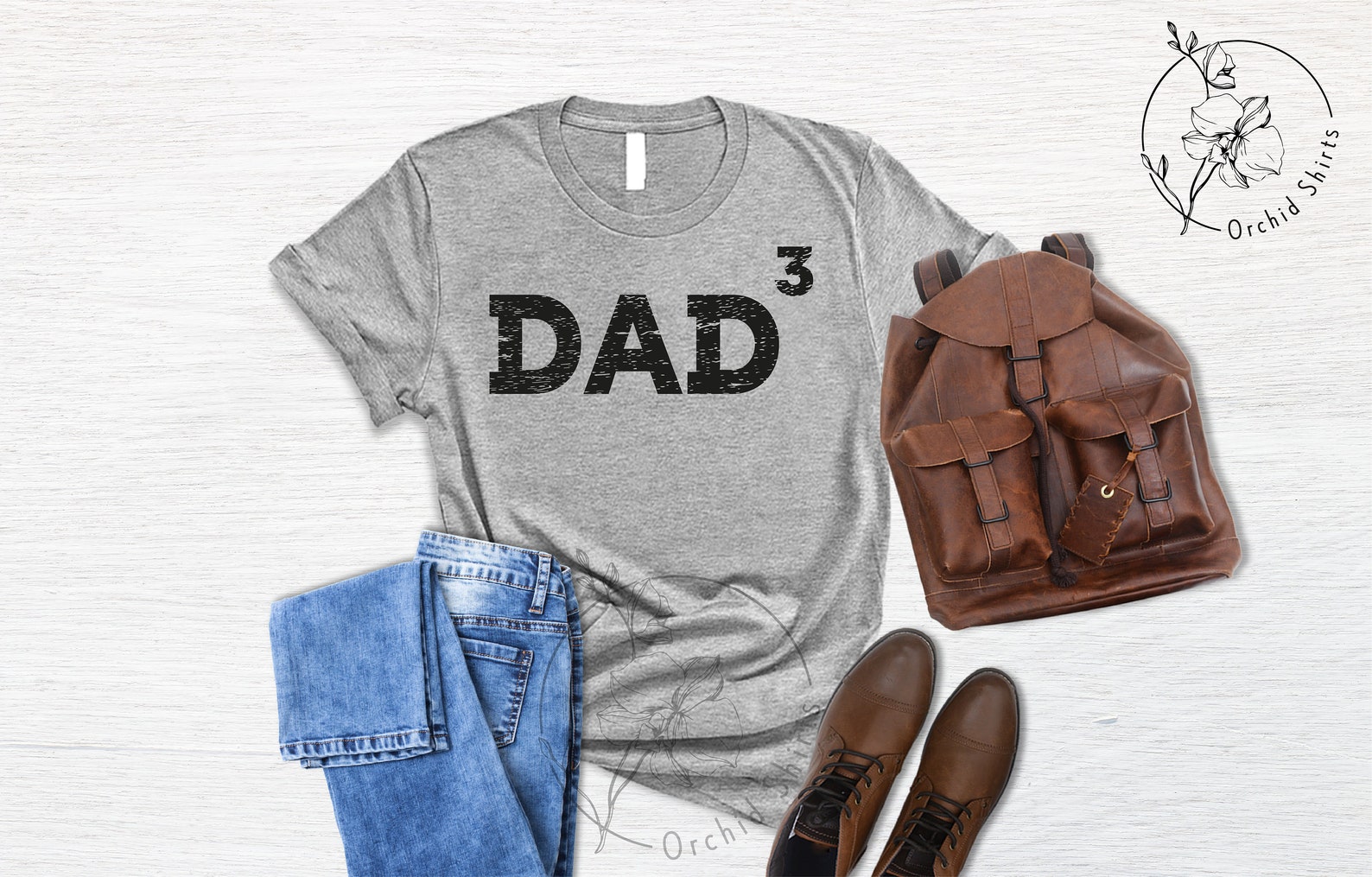 Dad of Three, Father of Three, Dad 3, Dad 3 Gift, Fathers Day Shirt ...