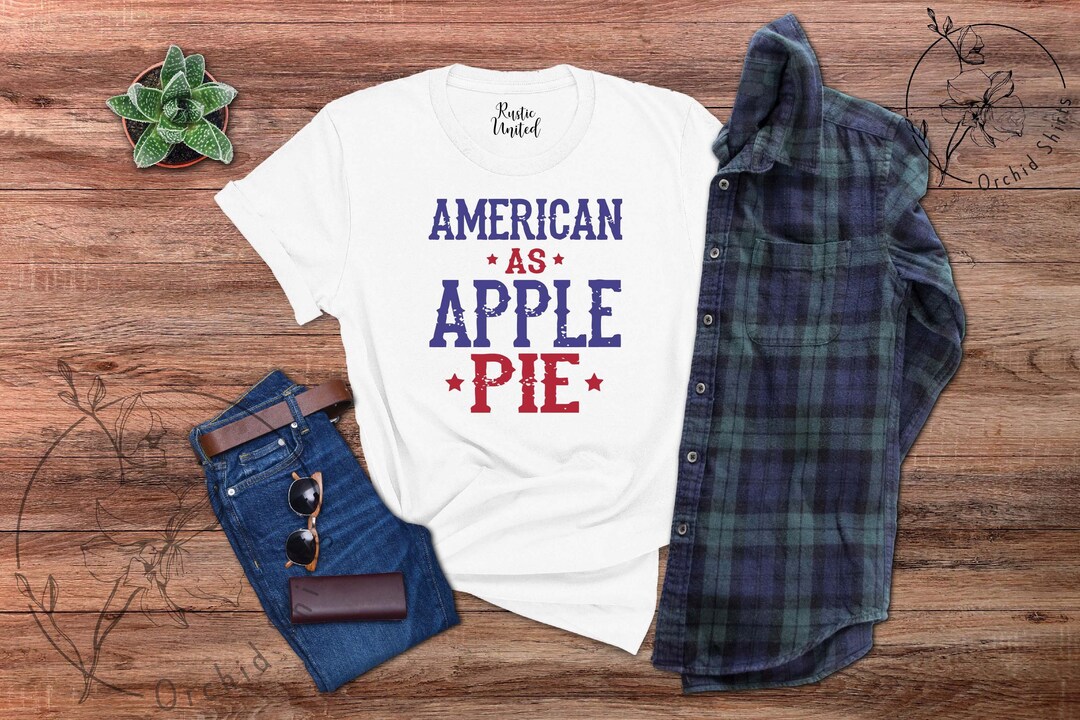 Apple Pie Day Shirt, American Apple Pie Gift Tees, Bakers Tshirt, Funny ...