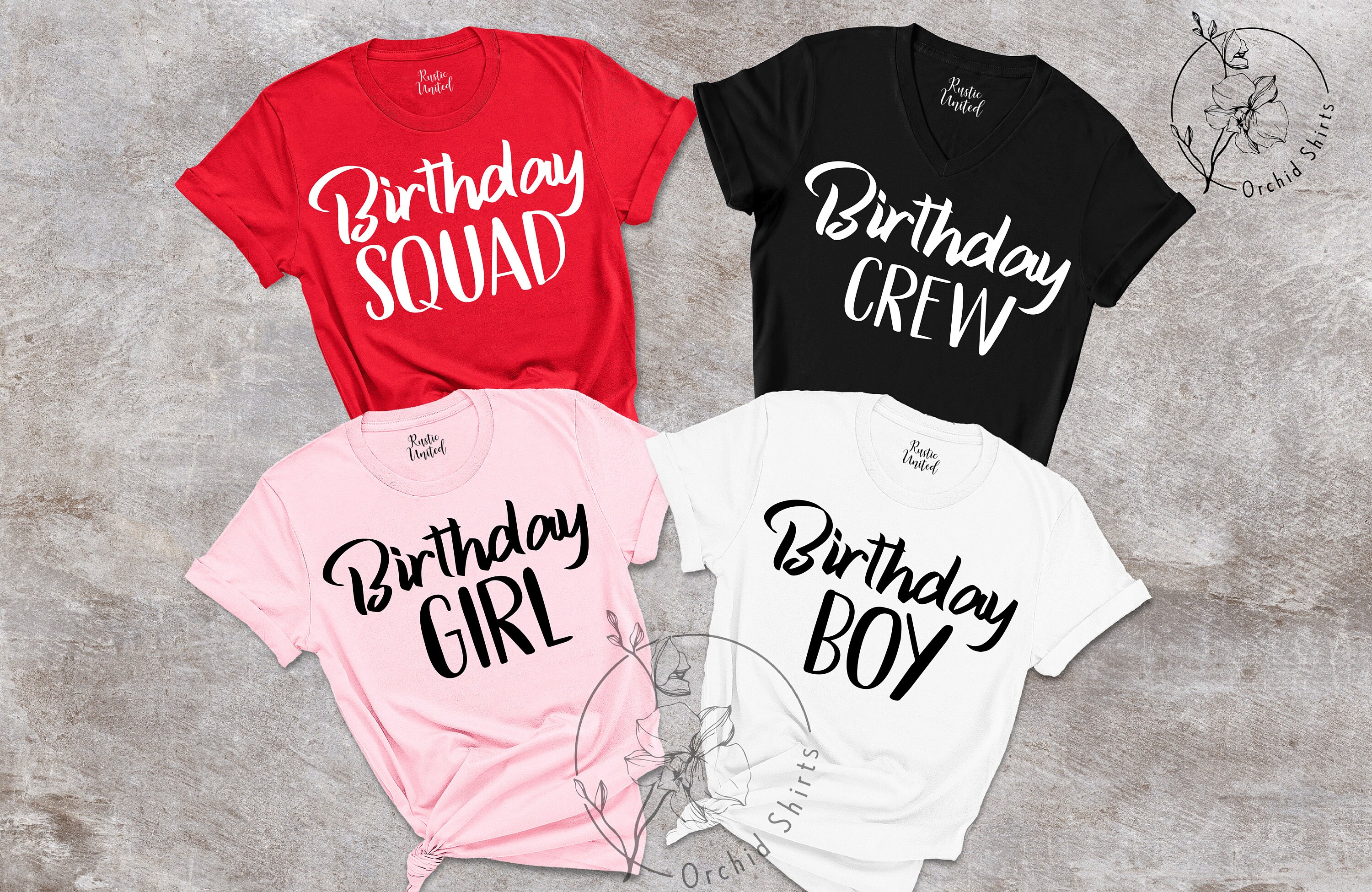 Birthday Crew Shirts Birthday Squad TShirts Birthday Girl | Etsy