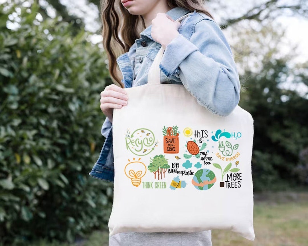 Eco Friendly Tote Bag,nature Lover Gift,save the Earth Tote,climate ...