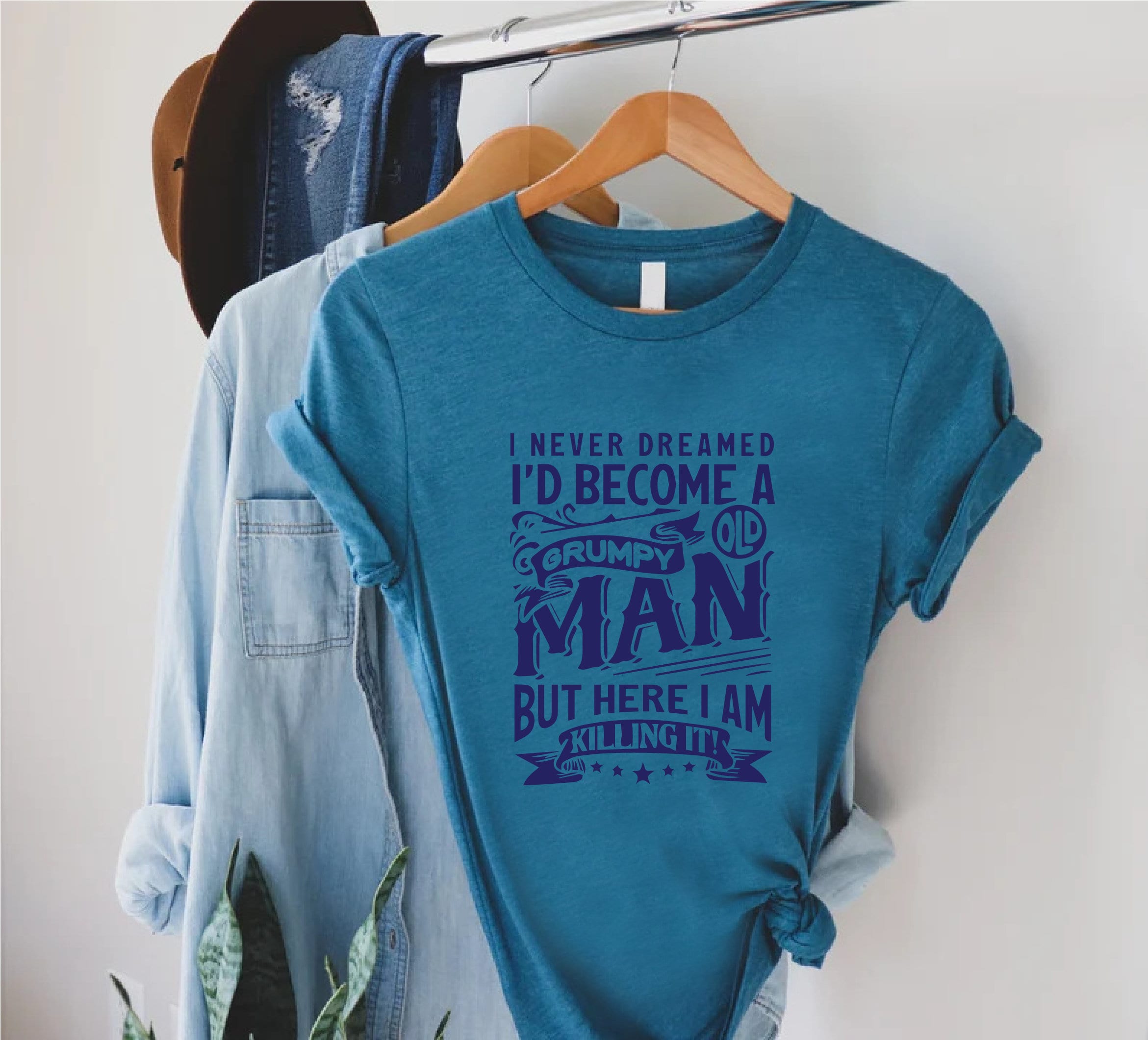 Grumpy Old Man Gift Tee,birthday Shirt Men,aged Perfectly Shirts,funny ...