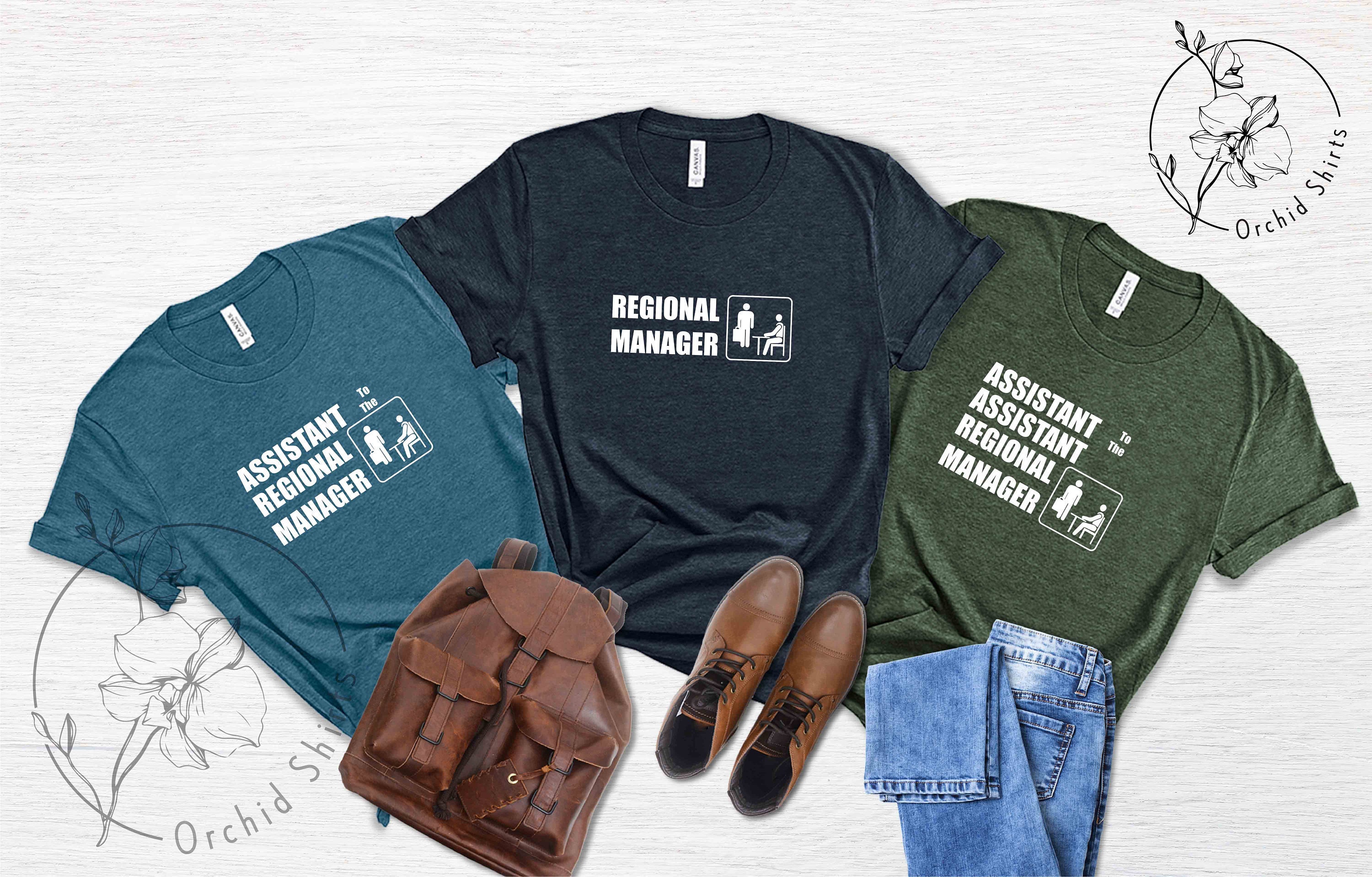 Regional Manager And Assistant To The Regional Manager Shirt | Etsy