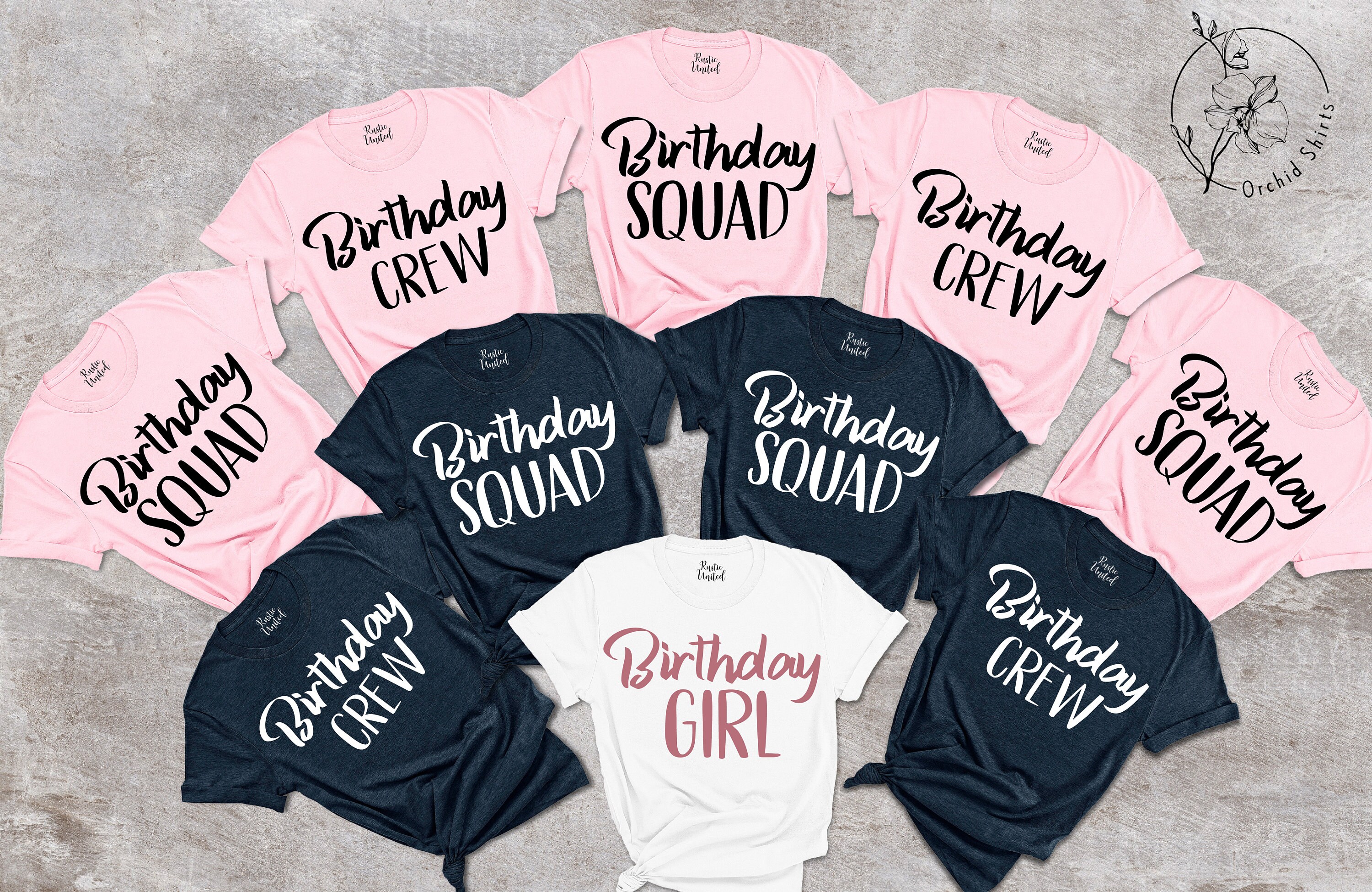 Birthday Crew Shirts Birthday Squad TShirts Birthday Girl | Etsy