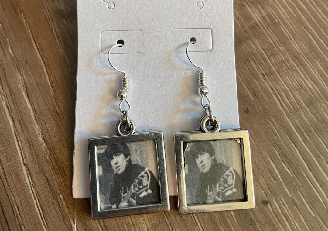 George Harrison Earrings! - Etsy