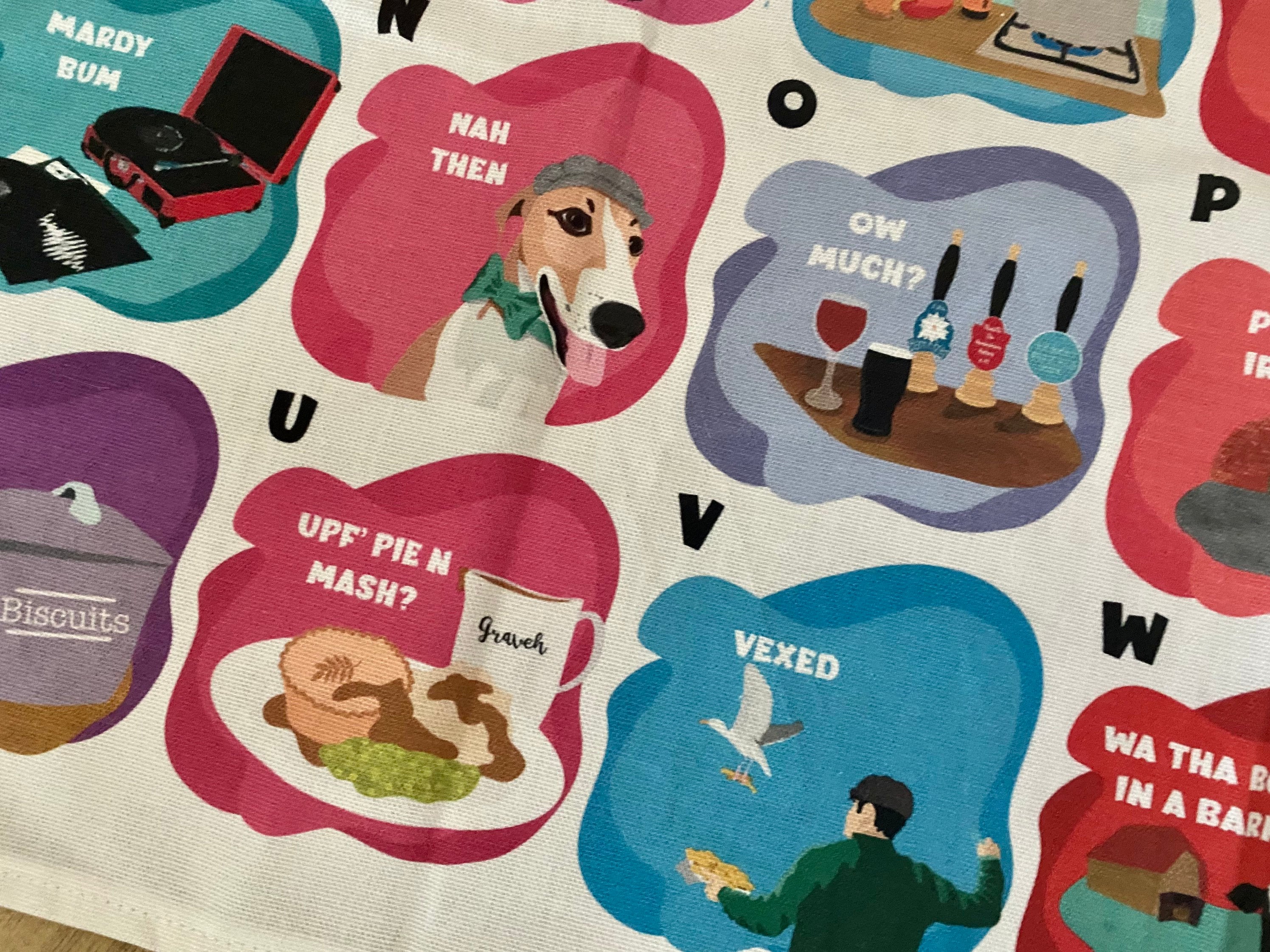 Yorkshire Alphabet Tea Towel - Etsy UK