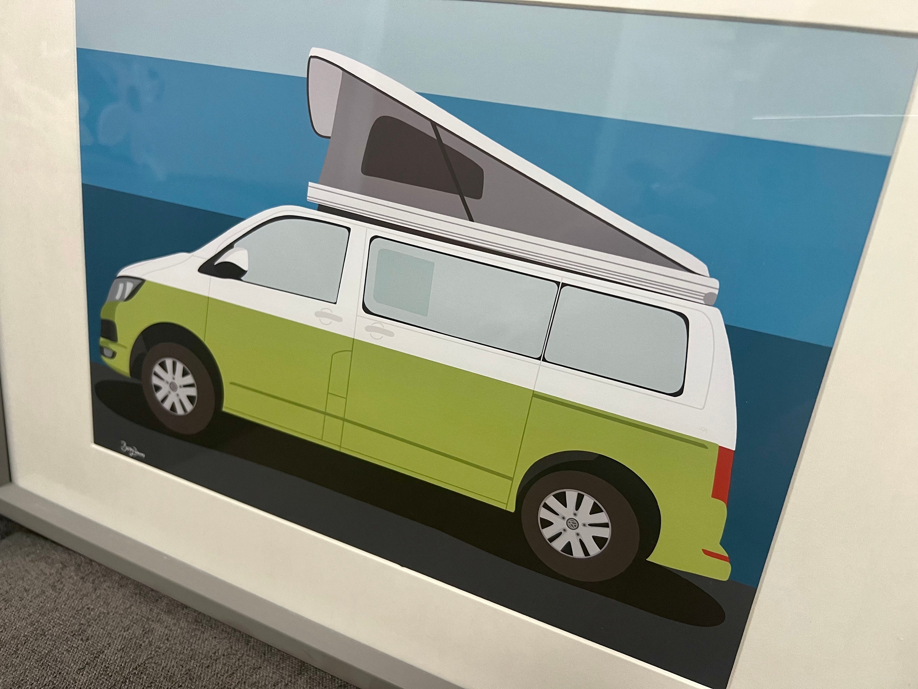 Custom Campervan Artwork Commission & Print Volkswagen Camper VW ...