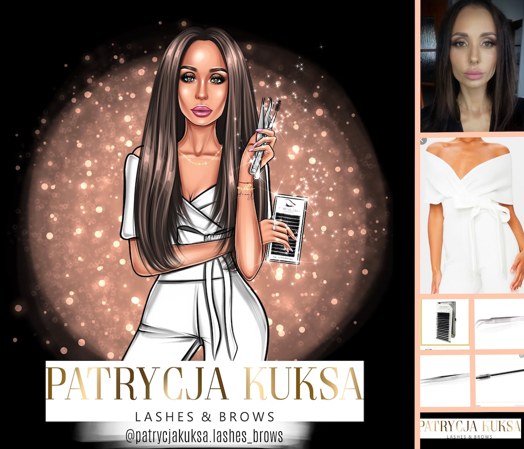 Digital Portrait Logo, Custom Logo Design,makeup Artist Logo Design ...