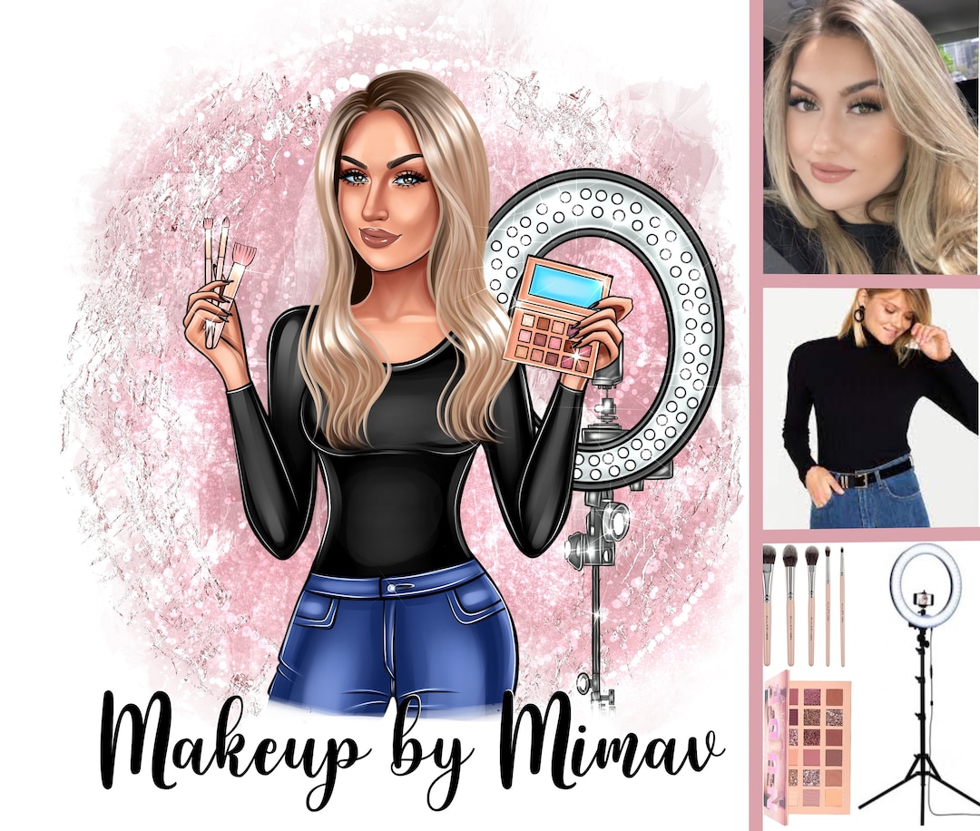 Make up Artist Logo,make up Logo Design,beauty Saloon Branding,cartoon ...