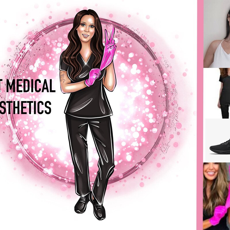 Esthetician Cartoon Logo - Etsy