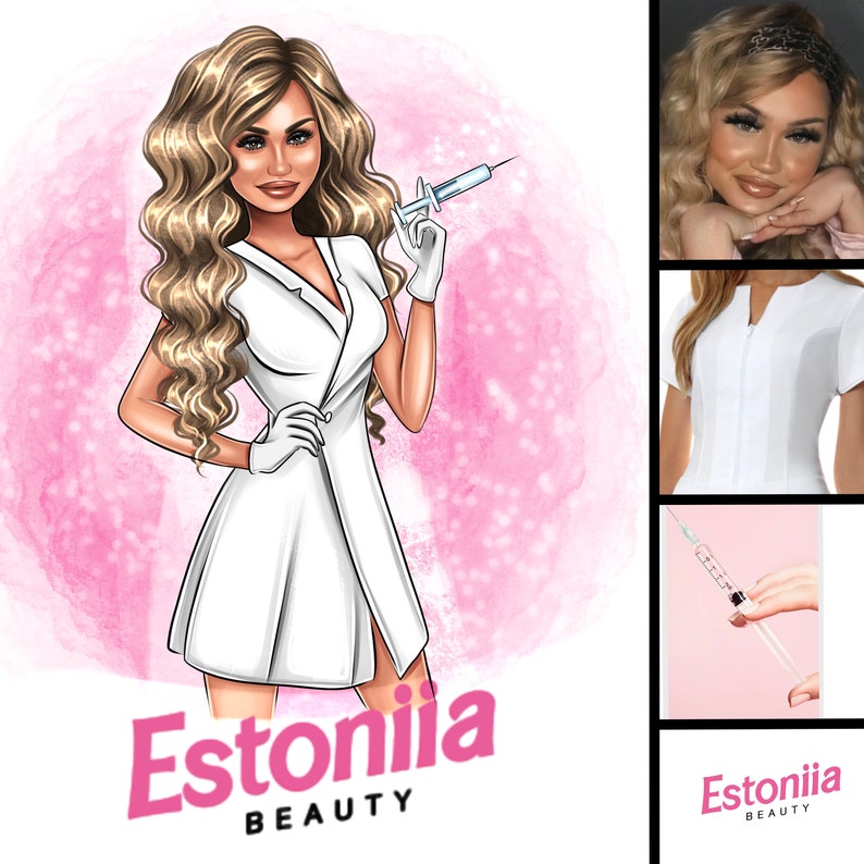 Digital Portrait Logo Digital Portrait Logo Design Custom - Etsy