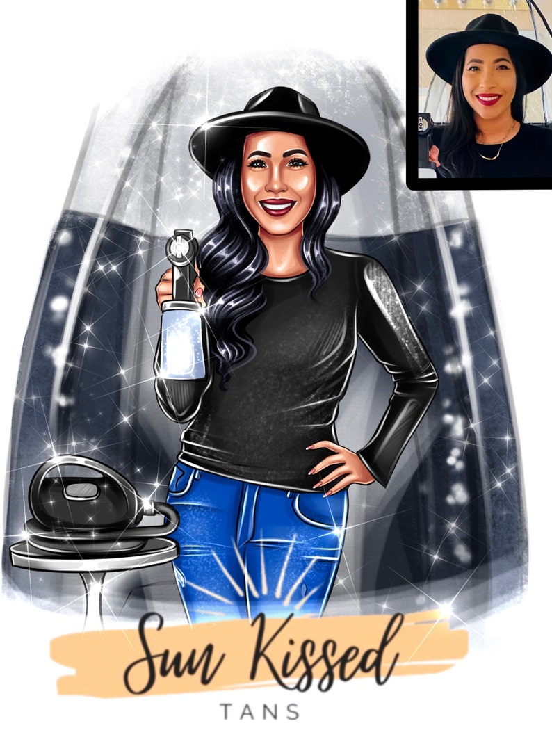 Digital Portrait Logo Digital Portrait Logo Design Custom - Etsy