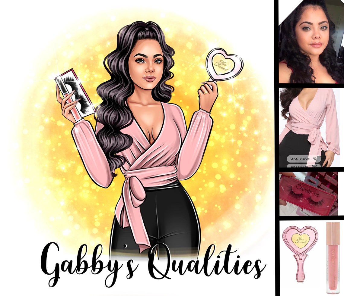 Digital Portrait Logo Digital Portrait Logo Design Custom - Etsy