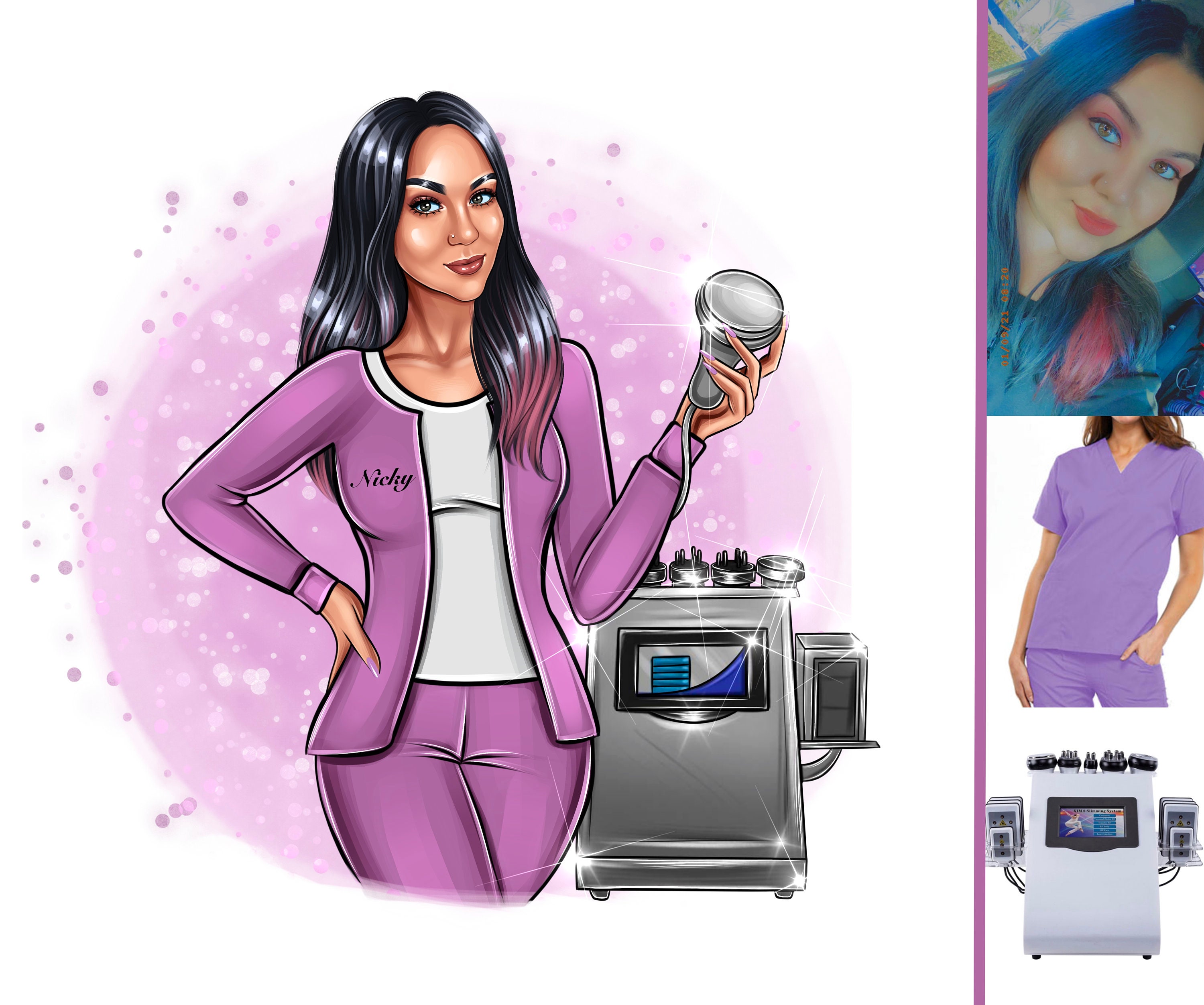 Digital Portrait Logo Digital Portrait Logo Design Custom Portrait Logo ...