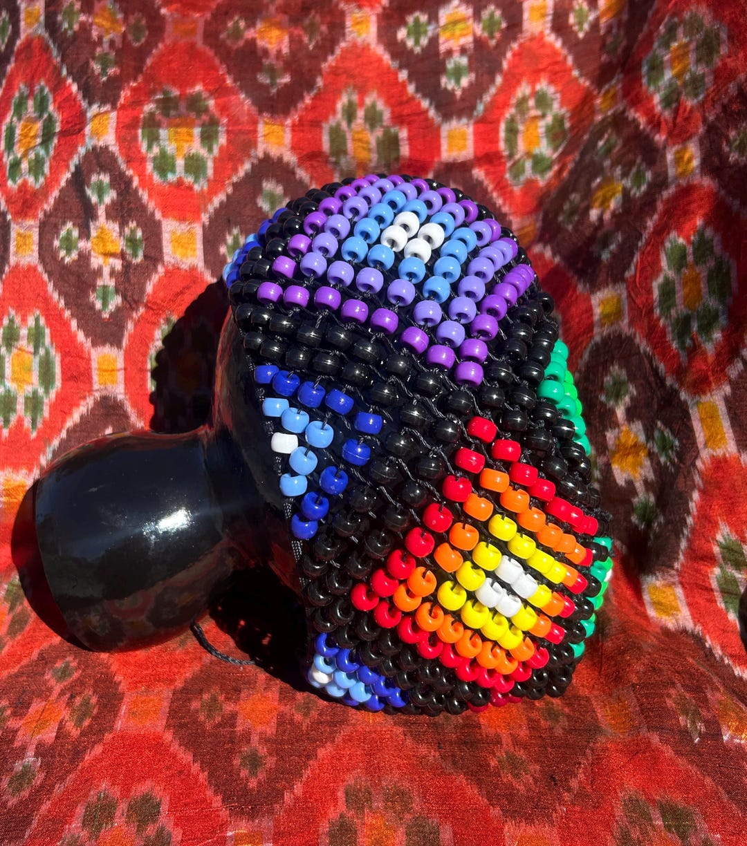 Black Gourd Shekere, Shekere With Beads, Diamonds - Etsy