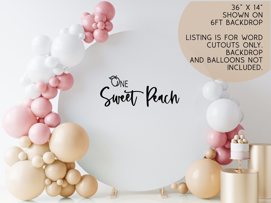 One Sweet Peach Sign One Sweet Peach Theme Party One Sweet - Etsy