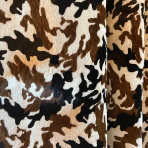 Tri Color Camouflage Cowhide Leather Upholstery | High Quality Hair on ...