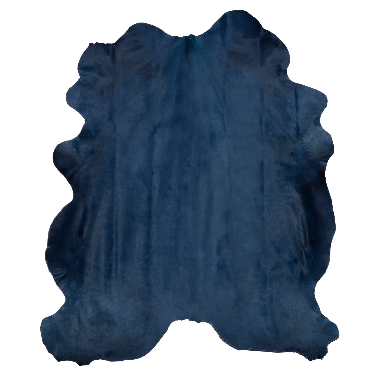 Large Navy Blue Cowhide Hair on Hide Luxury Leather Cow Hide Area Rug ...