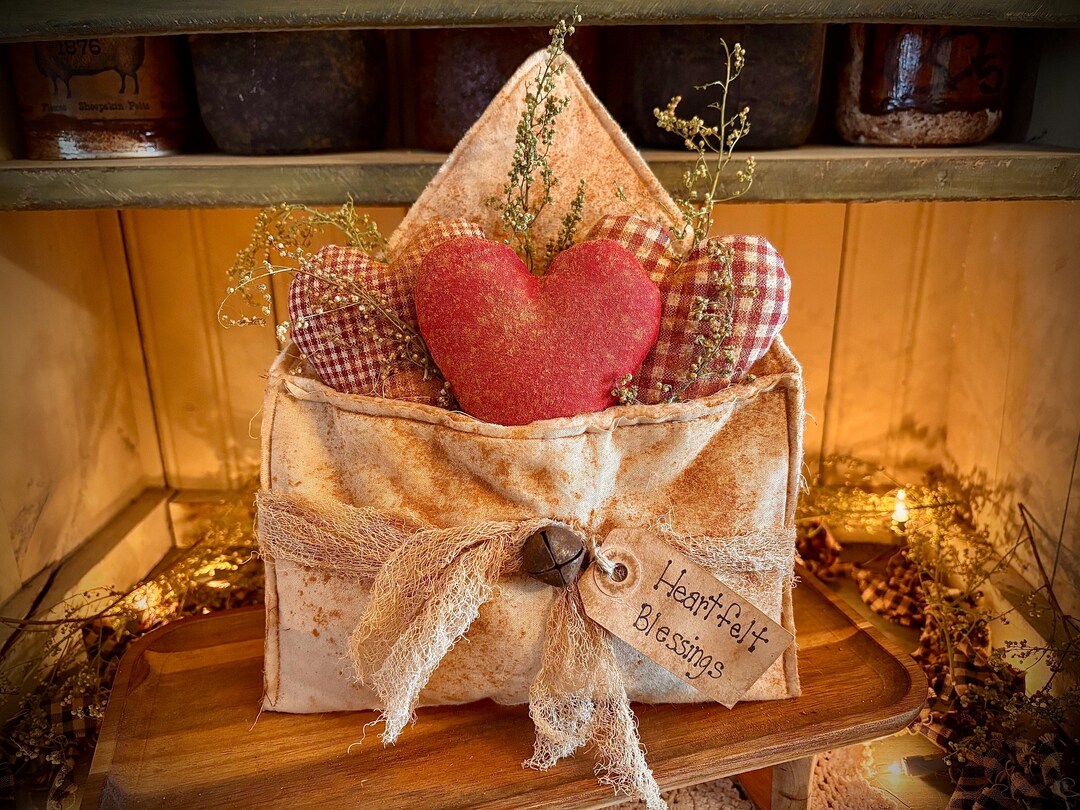 Primitive Love Letters Valentines Farmhouse Decor - Etsy