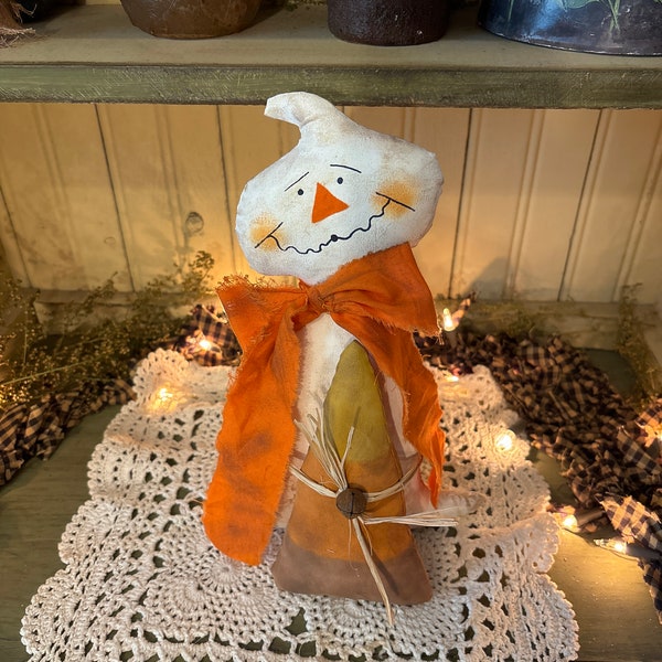 Primitive Retro Halloween Candy Corn Clown Vintage Inspired Distressed ...