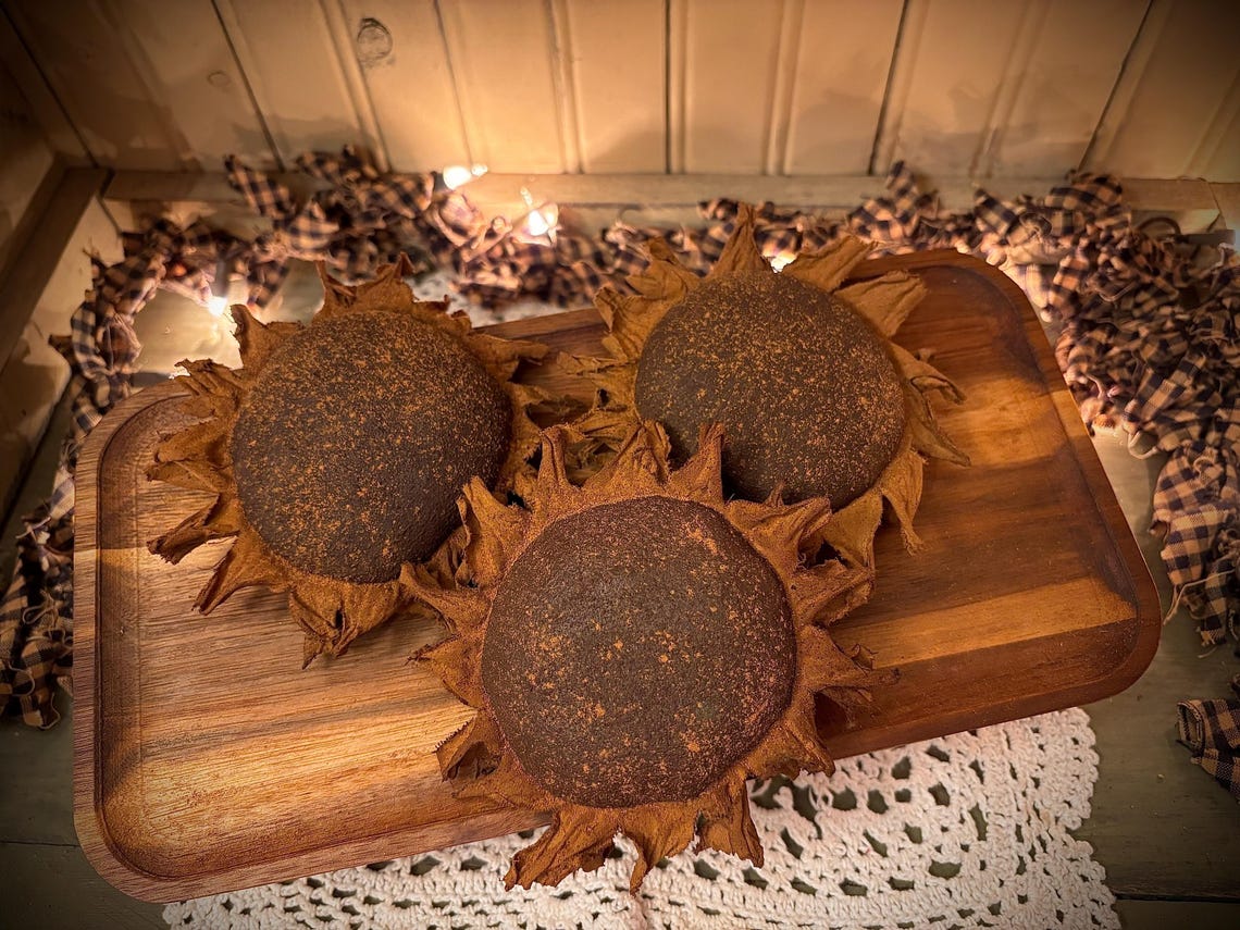Primitive Sunflower Without Stick Farmhouse Decor - Etsy