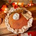 Primitive Faux Mini Pumpkin Pie Farmhouse Decor Fall Halloween Kitchen ...