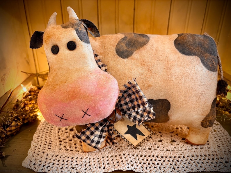 Primitive Cow Farmhouse Kitchen Farm Decor Shelf Sitter - Etsy