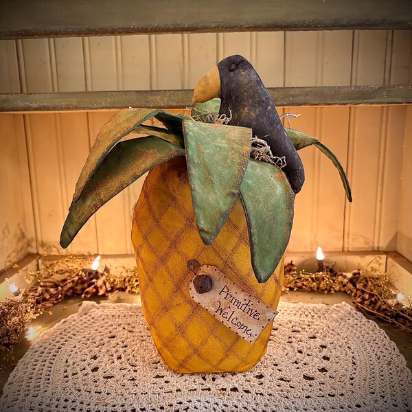 Primitive Pineapple - Etsy