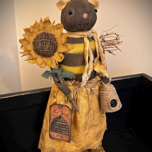 Primitive Standing Bee Doll Farmhouse Decor - Etsy