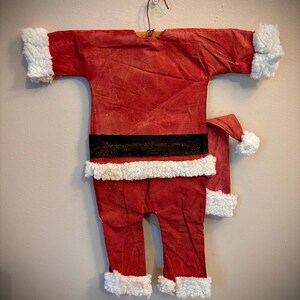 Primitive Small Grungy Santa Suit Christmas Holiday Farmhouse Santa ...