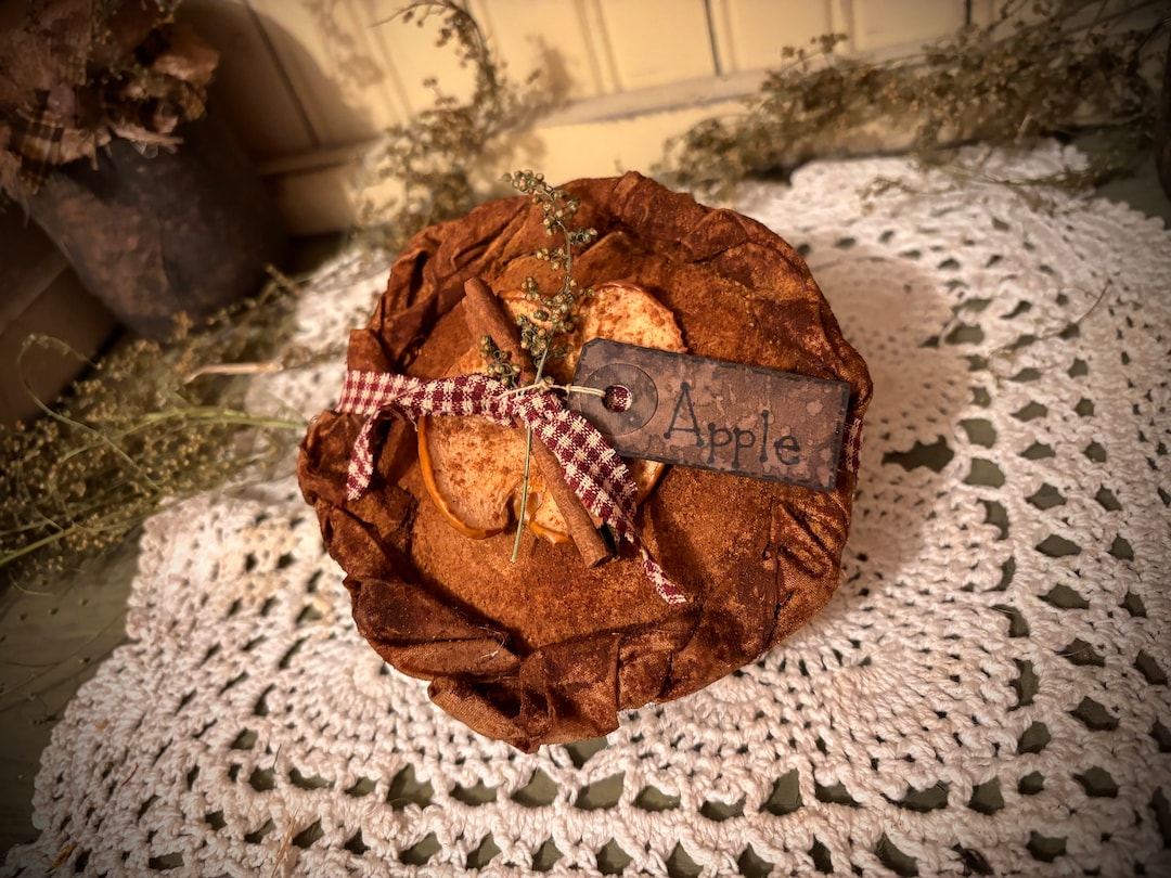 Handmade Mini Primitive Faux Apple Pie Farmhouse Decor - Etsy
