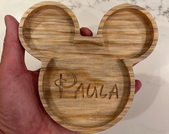 Mickey Mouse Bowl Handmade Wooden Mickey Mouse Shaped Bowl Mickey Mouse ...