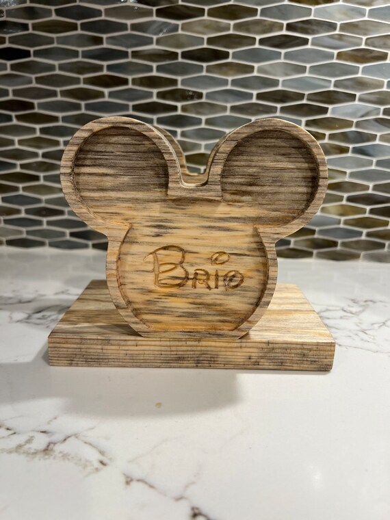 Personalized Mickey Mouse Napkin Holder Etsy