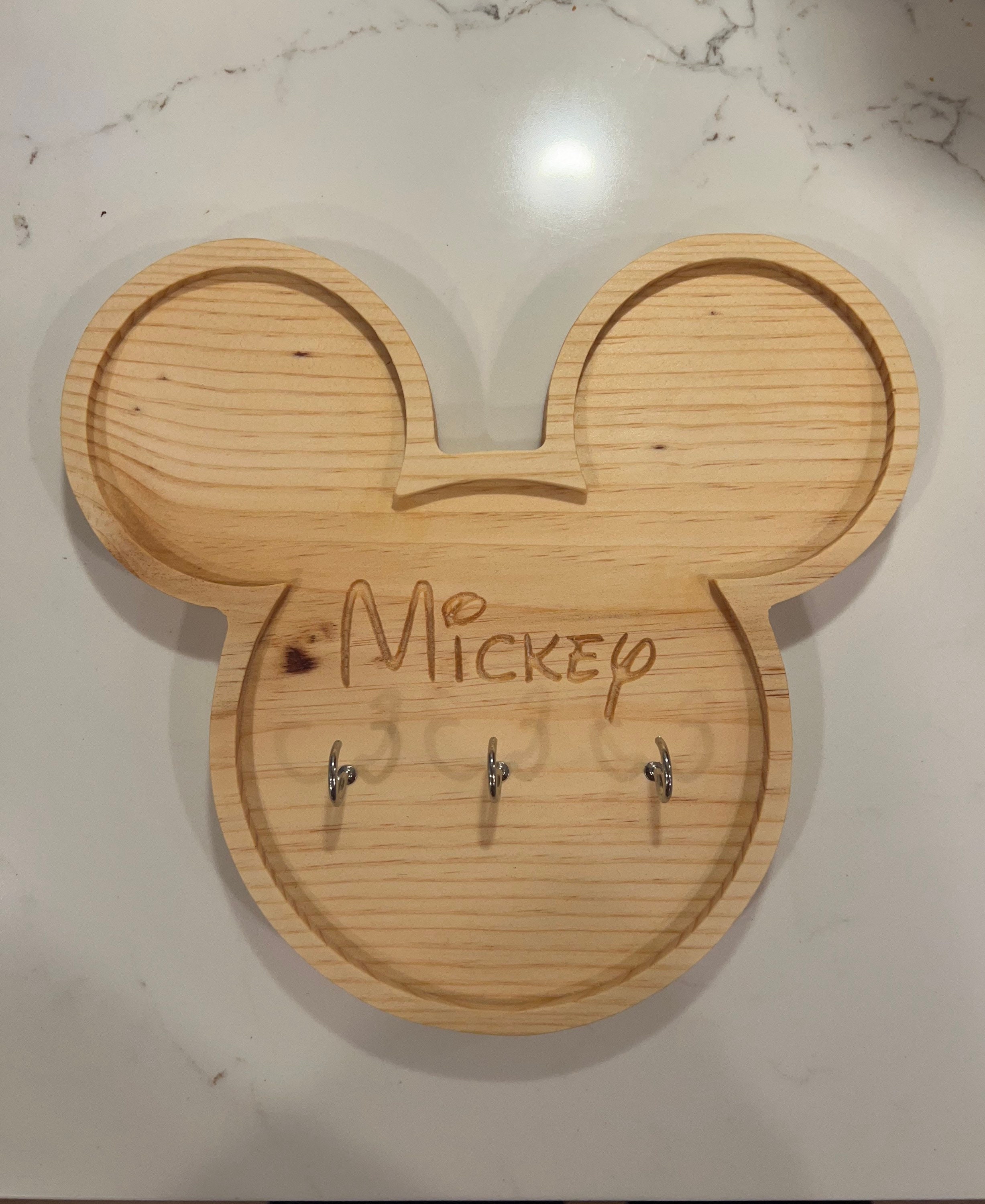 Personalized Mickey Mouse Key Holder - Etsy