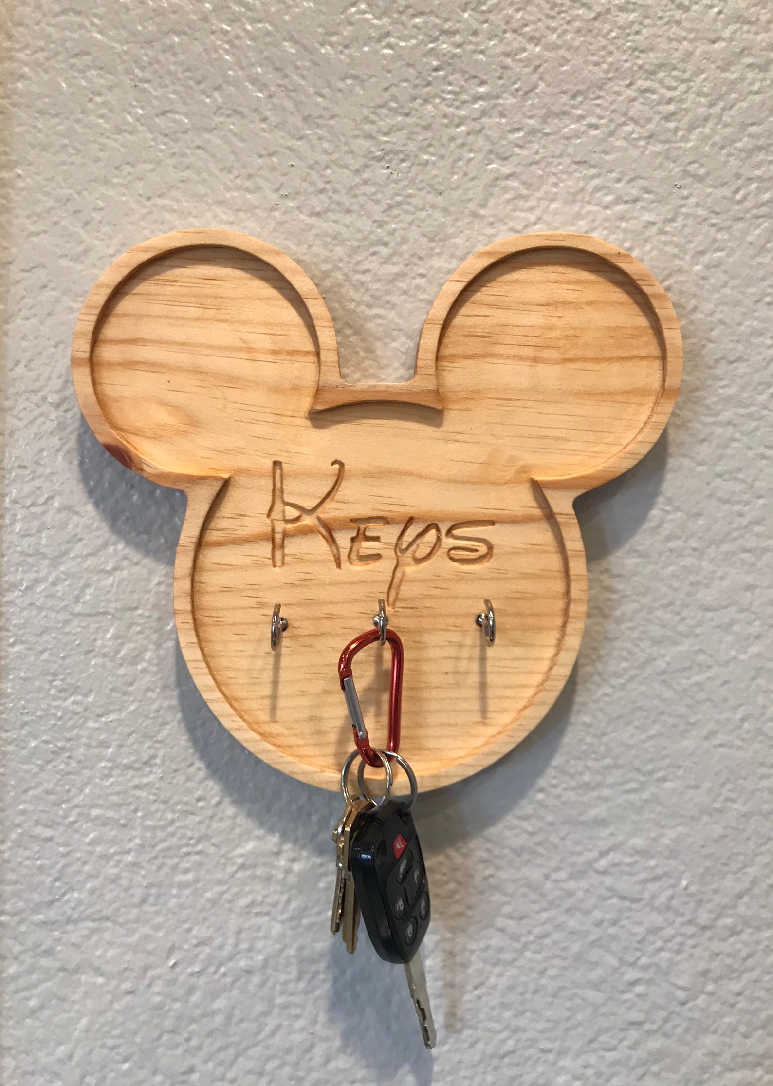 Personalized Mickey Mouse Key Holder - Etsy