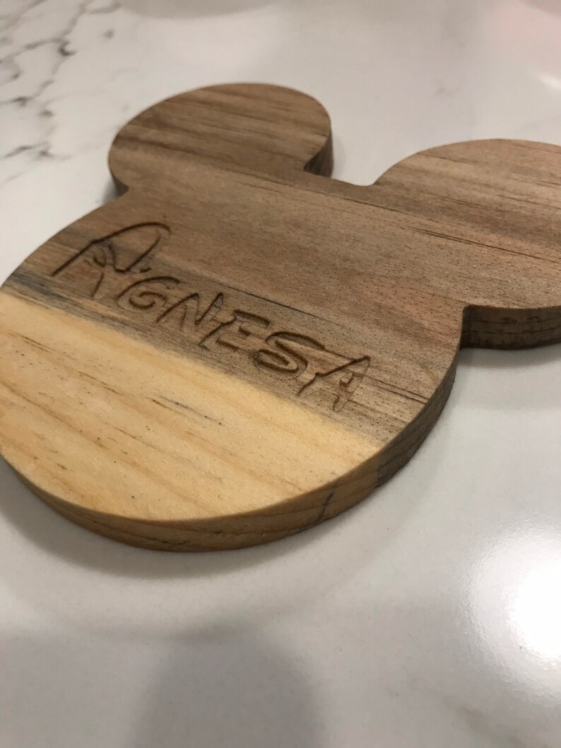 Personalized Mickey Mouse Coasters Set of 4 - Etsy