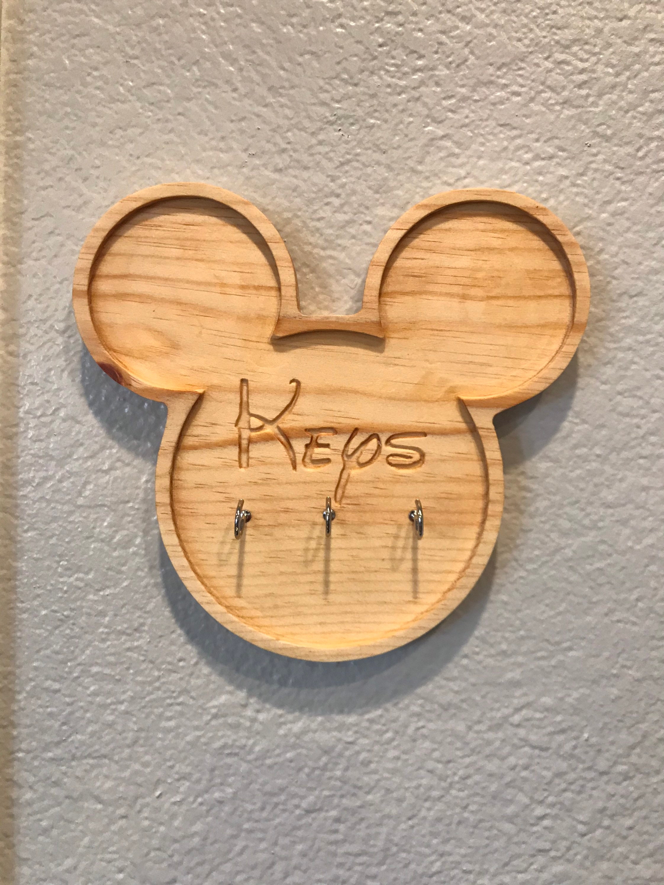 Personalized Mickey Mouse Key Holder - Etsy